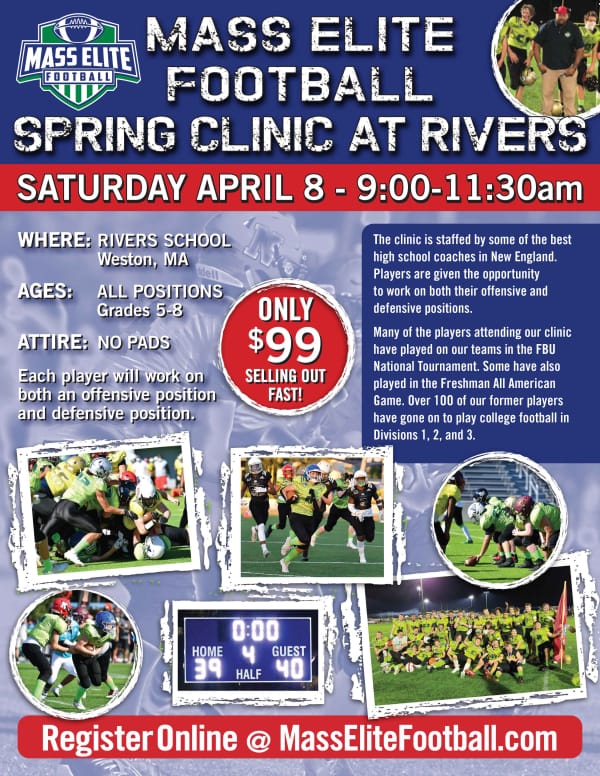 View Mass Elite Football Skills Clinic Details